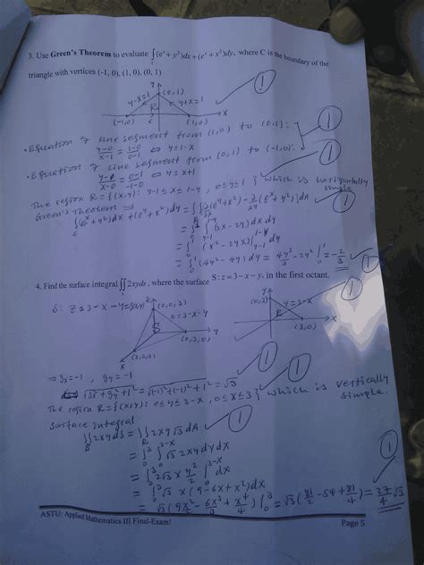 Applied Mathematics 3 Past Exam Paper Exams Applied Mathematics Docsity