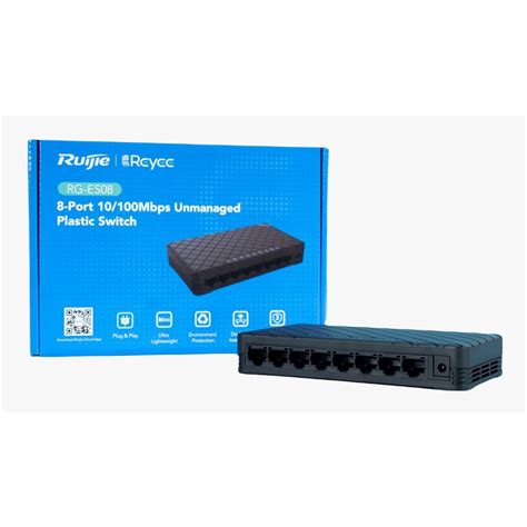 Jual Ruijie RG ES08 Unmanaged Switch Hub 8Port LAN ICM Shopee Indonesia