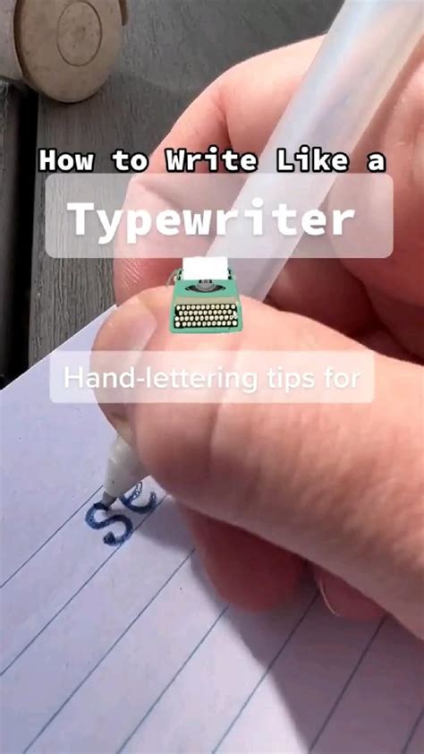 How To Type Like A TYPEWRITER Calligraphy For Beginners Hand Lettering Art Hand Lettering