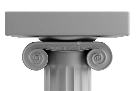 3d Render Of Ionic Column Stock Illustration Illustration Of Ionic 37008134