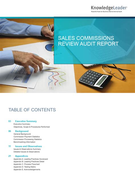 Sales Commissions Review Audit Report Pdf Internal Control Employee Retention