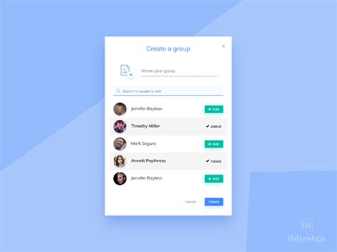 Create Group Ui Design By Ildiko Gaspar On Dribbble