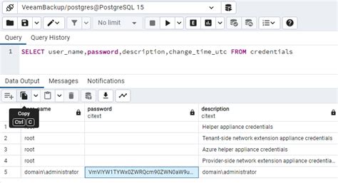 Kb How To Recover Account Credentials From The Veeam Backup Replication Database