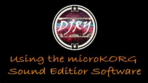 Using The Microkorg Sound Editor Software Youtube