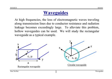 What Is Waveguide In Microwave Engineering At Ralph Rutter Blog