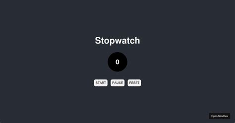 Harshmehta813useeffect We Stopwatch Codesandbox