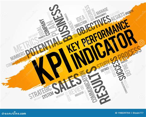 KPI Key Performance Indicator Word Cloud Stock Photo Image Of