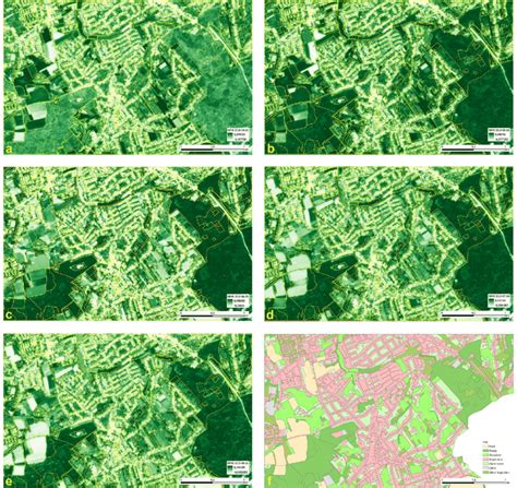 ndvi values data source esa 2020 with land cover land use polygons