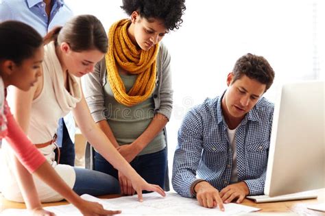 Architect Business People And Team With Blueprint In Office For Planning Home Remodeling