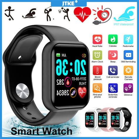 Jtke สายรัดข้อมืออัจฉริยะวัดความดันโลหิตเครื่องวัดชีพจรนาฬิกากีฬาสายรัดข้อมือฟิตเนสนาฬิกา