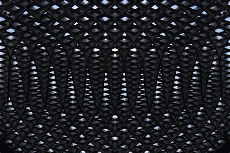 Closeup Photo Of Metal Grid With Complex Curvilinear Structure Stock