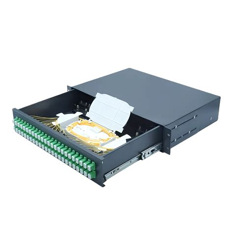 2U Fiber Patch Panel Pre Terminated 48 SC Adapter Topfiberbox
