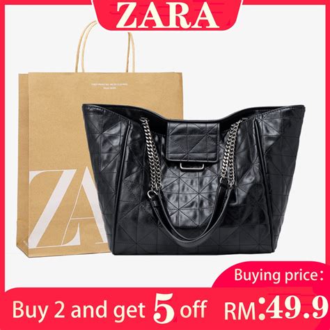 Zara Womens Shoulder Bag Womens Handbag Diagonal Bag Tote Bag Shopee Malaysia