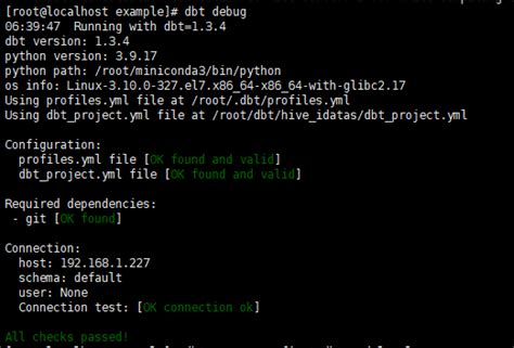 dbt hive can only connect to default database · issue 73 · cloudera dbt hive · github