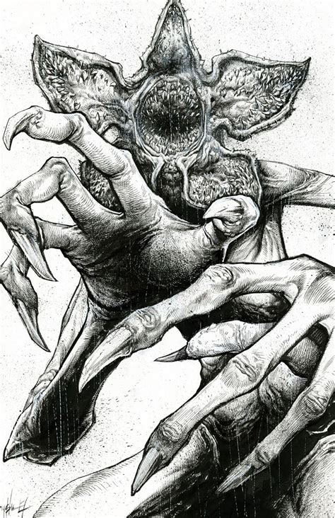 Stranger Things Demogorgon Drawing