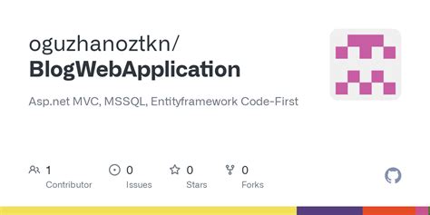 Github Oguzhanoztknblogwebapplication Mvc Mssql Entityframework Code First