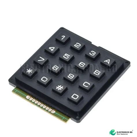 4x4 Matrix Array 16 Keys Switch Keypad Module For Arduino Latest Price In Bangladesh Bd