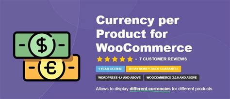 Currency Per Product For Woocommerce By Tychesoftwares 151 Wp Themes And Plugins