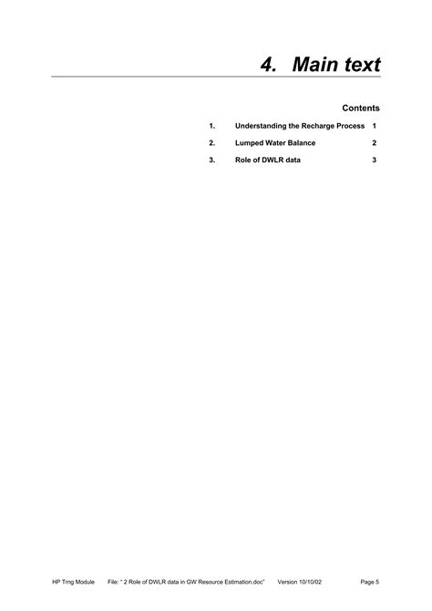 Gw Role Of Dwlr Data In Groundwater Resource Estimation PDF