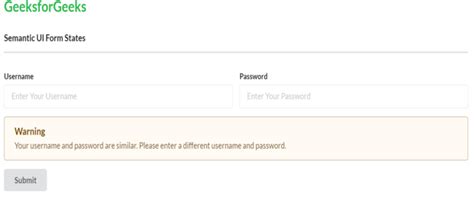 Semantic Ui Form States Geeksforgeeks