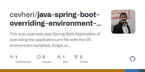 Github Cevherijava Spring Boot Overriding Environment Variables This Is An Example Java