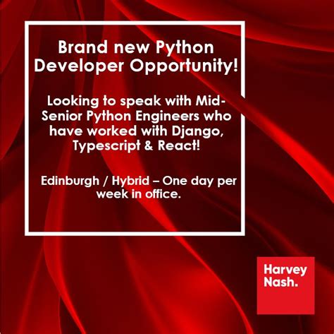 Nick Gillen On Linkedin Any Python Engineers In My Network Give Me Shout