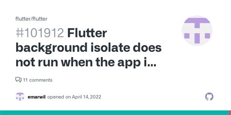 Flutter Background Isolate Does Not Run When The App Is Started From The Ide On Macos And