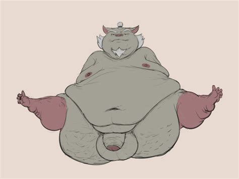 Rule 34 2023 4 3 Absurd Res Anthro Balls Belly Big Belly Genitals Grey Body Hi Res Male Mammal