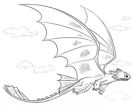 Toothless Night Fury Coloring Page Download Print Or Color Online