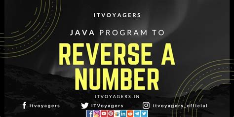 Program To Reverse A Number In Java