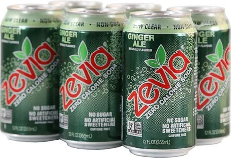 Zevia Zero Calorie Soda Ginger Ale — 6 Cans Pack Of 2 Beauty Hiddens