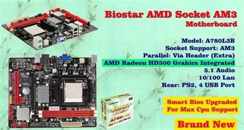 Am3 Motherboard Biostar A780l3b Am3 Amd Micro Atx Motherboard Supports