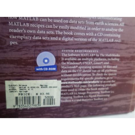 Matlab Recipes For Earth Sciences Martin H Trauth