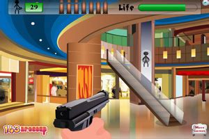 购物商场射击 u7u9小游戏