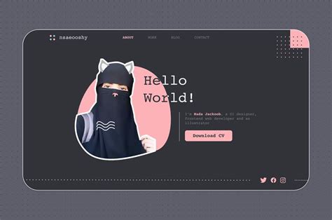 Personal Website UI Portfolio on Behance Thiết kế cv Thiết kế