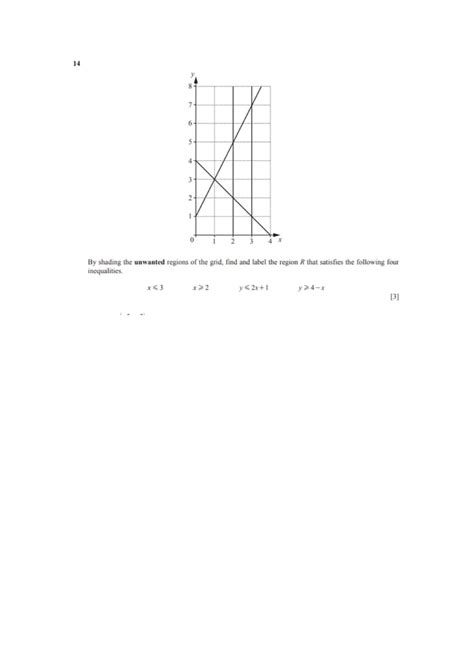 Inequalities Igcse Mathematics Questions Pdf