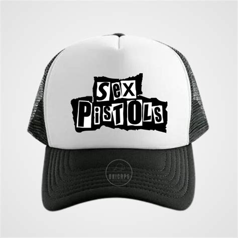 Jual Unicaps Topi Jaring Trucker Sablon Sex Pistols Band Musik Metal Luar Bahan Lotto Hitam