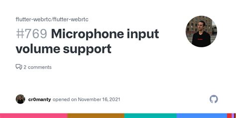 Microphone Input Volume Support Issue Flutter Webrtc Flutter