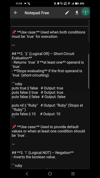 Ruby Boolean Operators Andand And Or Not Explained Deep Dive With Use Cases Youtube