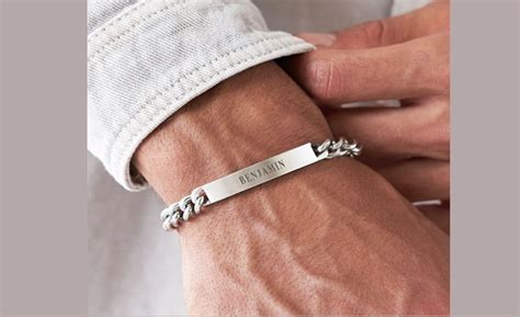 Timeless Appeal Silver Personalized Bracelets For Him