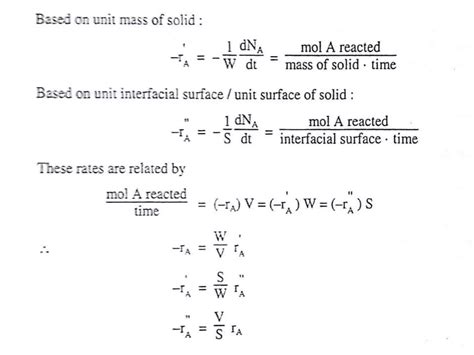Rate Equations For Heterogeneous Reactions Combining Linear And