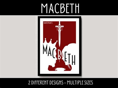 Macbeth Title Poster High School English Classroom Posters