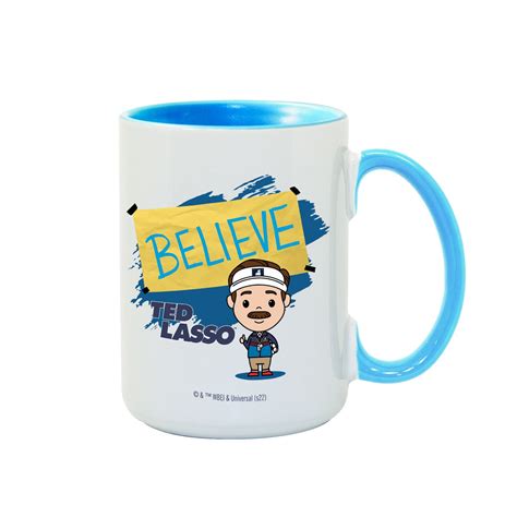 Ted Lasso Believe Chibi Two Tone Mug