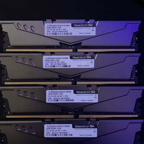 Used T Force Vulcan Z Ram 32 Gb 4x8 3200 Mhz Jawa