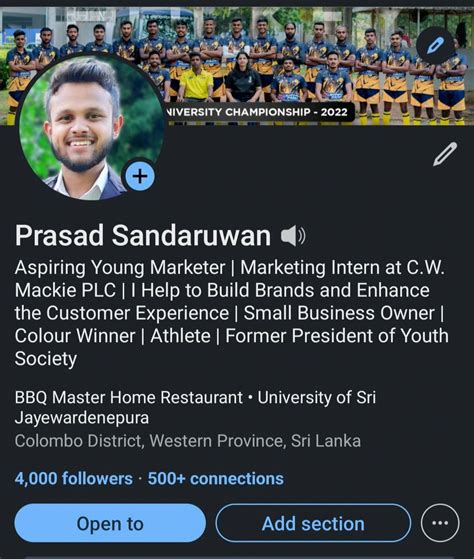 Linkedin Linkedinconnections Linkedincommunity Networking Prasad Sandaruwan