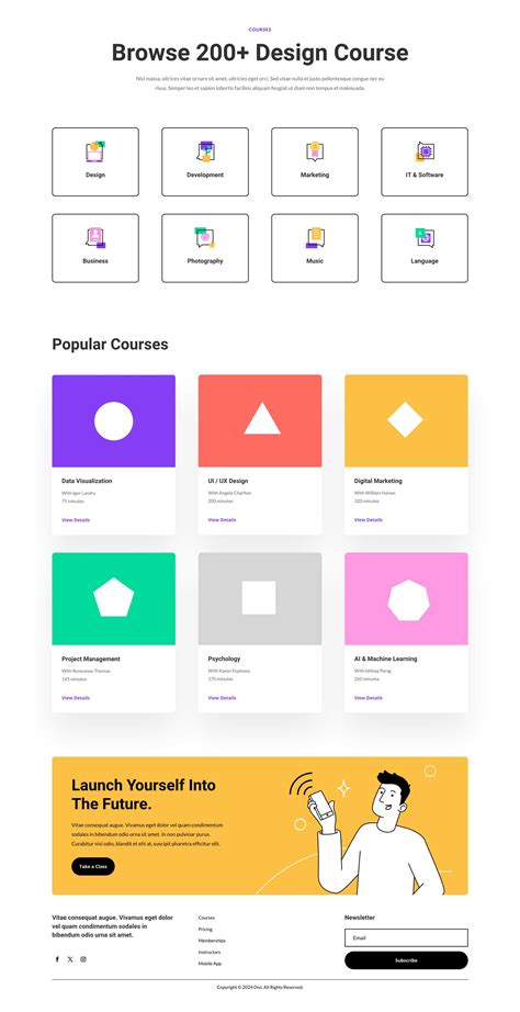 Get A Free Online Learning Layout Pack For Divi