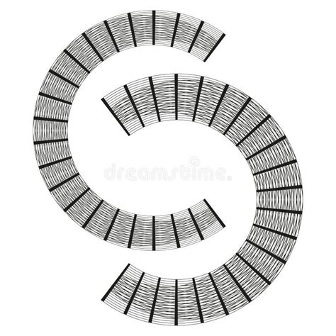 Rectangular Spiral Form Step Vector Rotation Geometric Movement Path