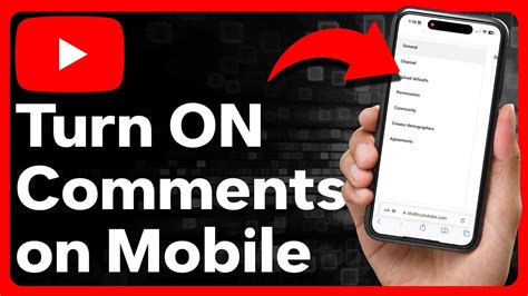 How To Turn On Comments On Youtube Mobile Youtube