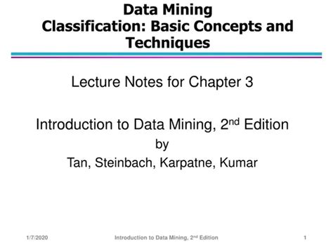 Ppt Data Mining Classification Basic Concepts And Techniques Powerpoint Presentation Id9693727