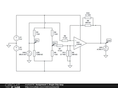 Assignment 1single Chip Amp Circuitlab